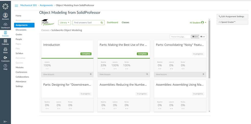 Access online engineering courses in your LMS | SolidProfessor